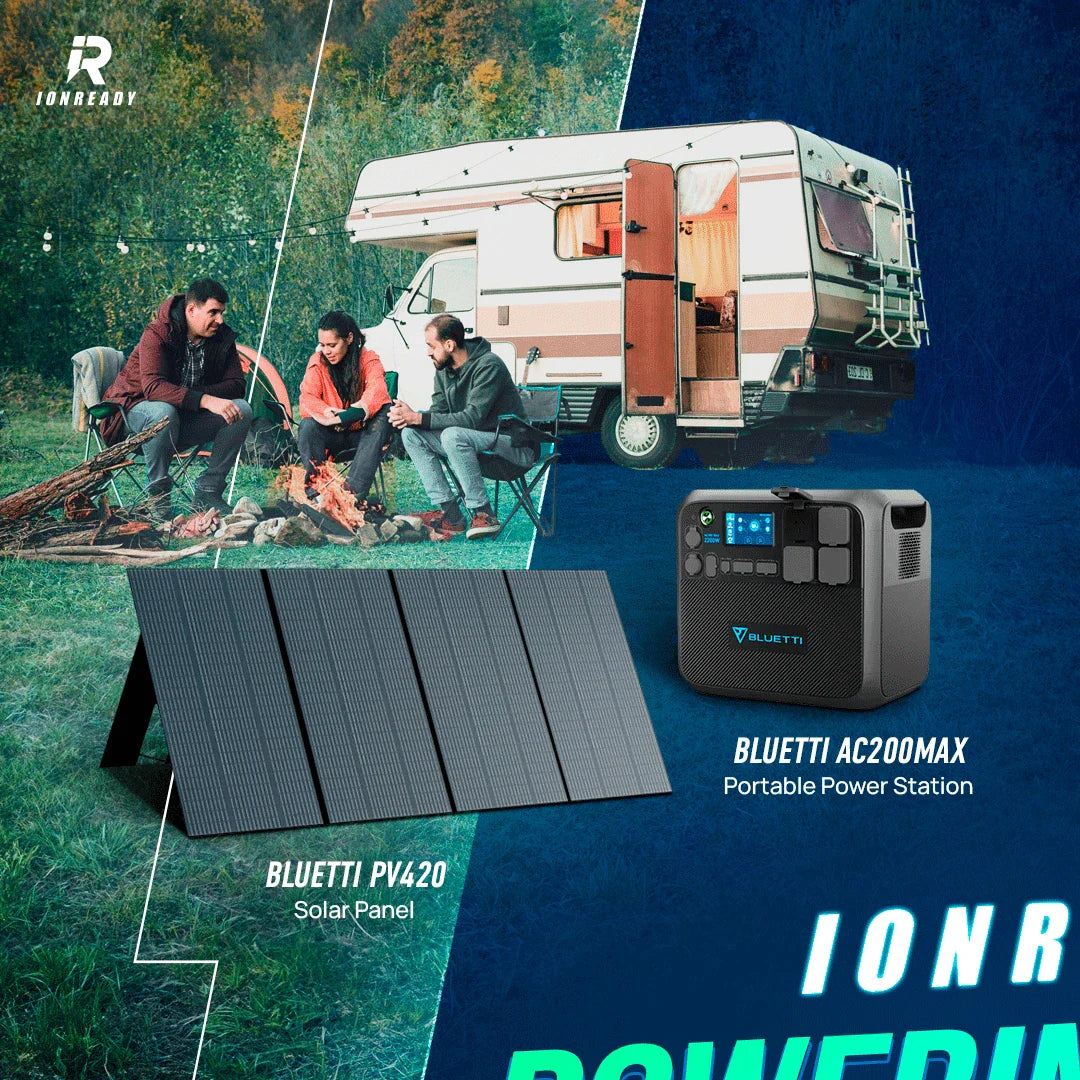 Bluetti Power Stations, Portable Generator & Solar Panel Kits - IONREADY